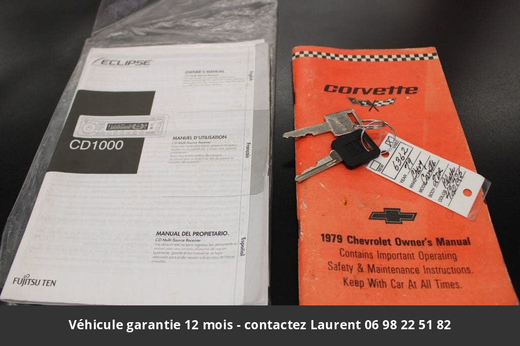 Chevrolet Corvette L48 V8 1979 Tout compris - Us Cars Importation
